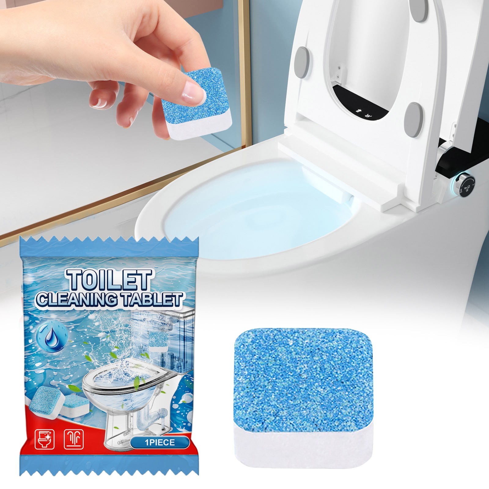 Toilet Cleaning Tablet Fouling Toilet Cleaner Toilet Spirit Toilet ...