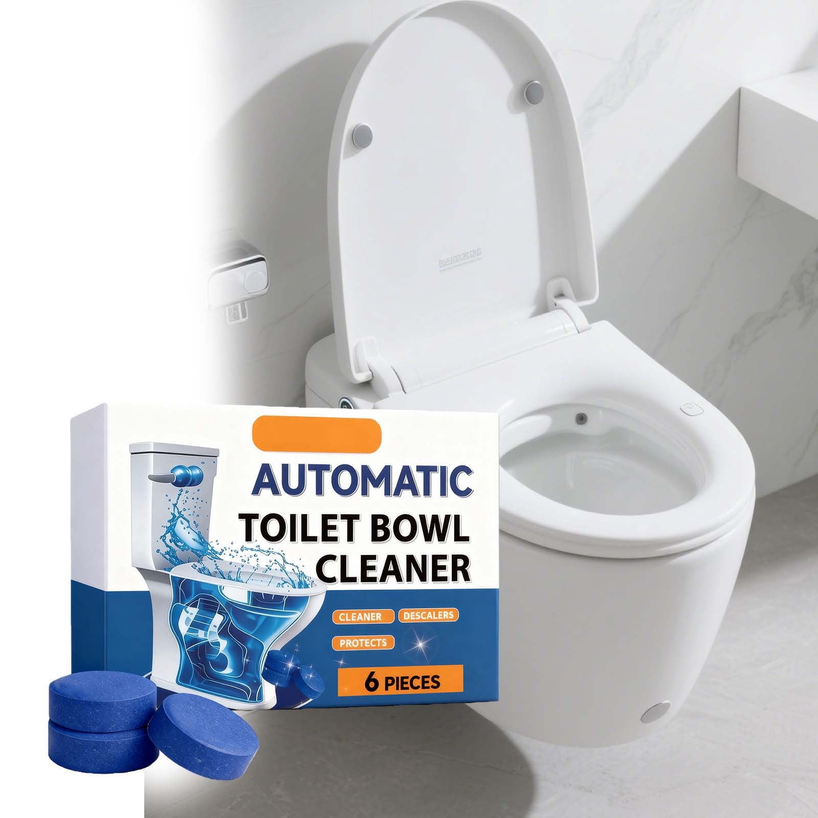 Toilet Cleaning Tablets For Odor Removal Tank Sticker Cleaner Long ...