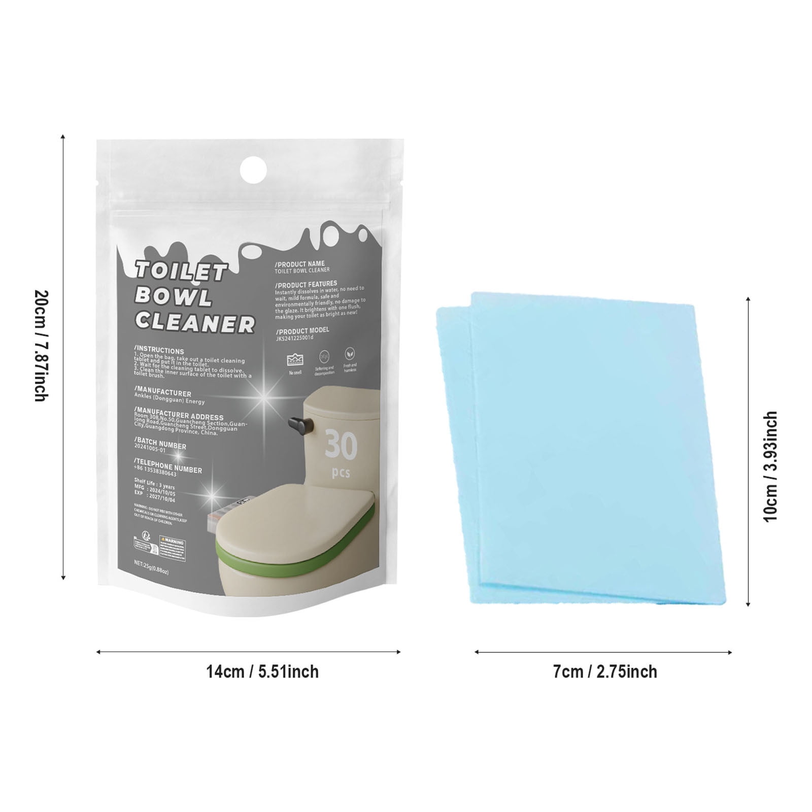 Toilet Cleaning Tablets for Effective Stain Removal and Odor Control ...