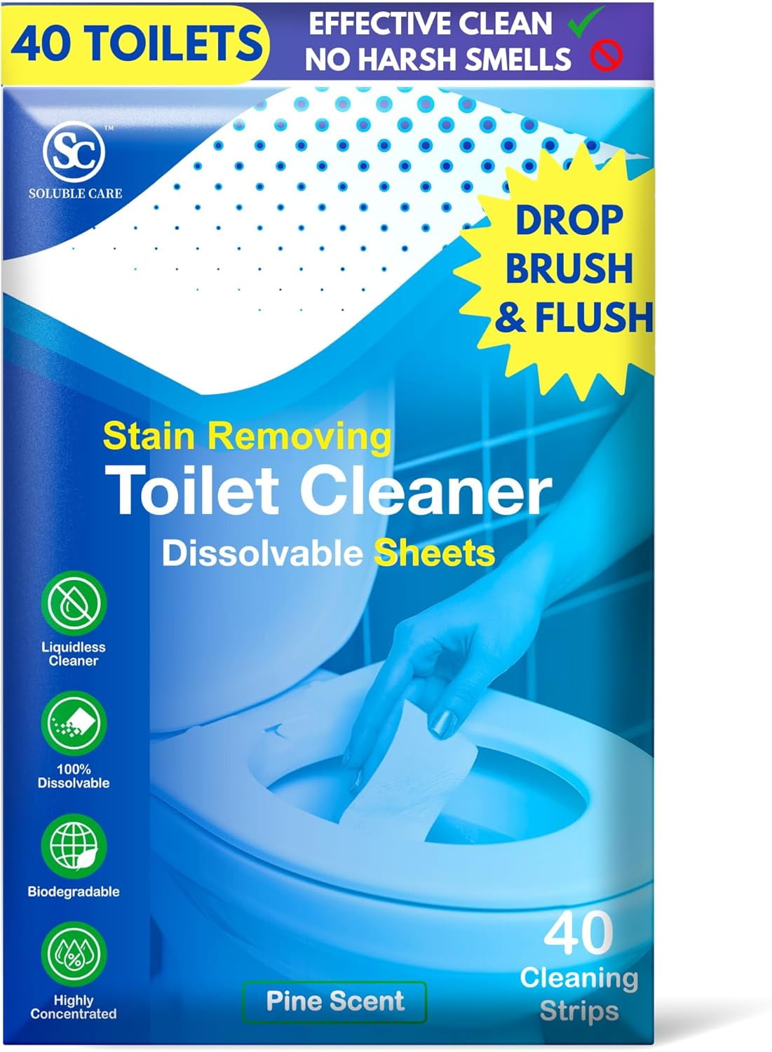 Toilet Clenaer Sheets - Walmart.com