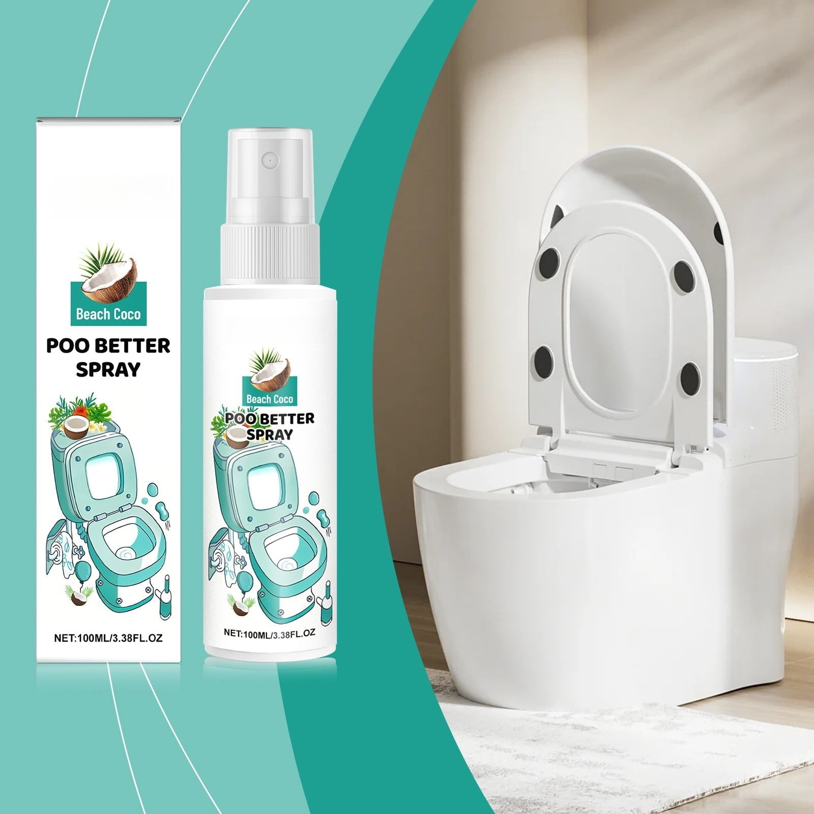 Toilet Deodorization Spray Toilet Spray Lasting Fragrance Household ...