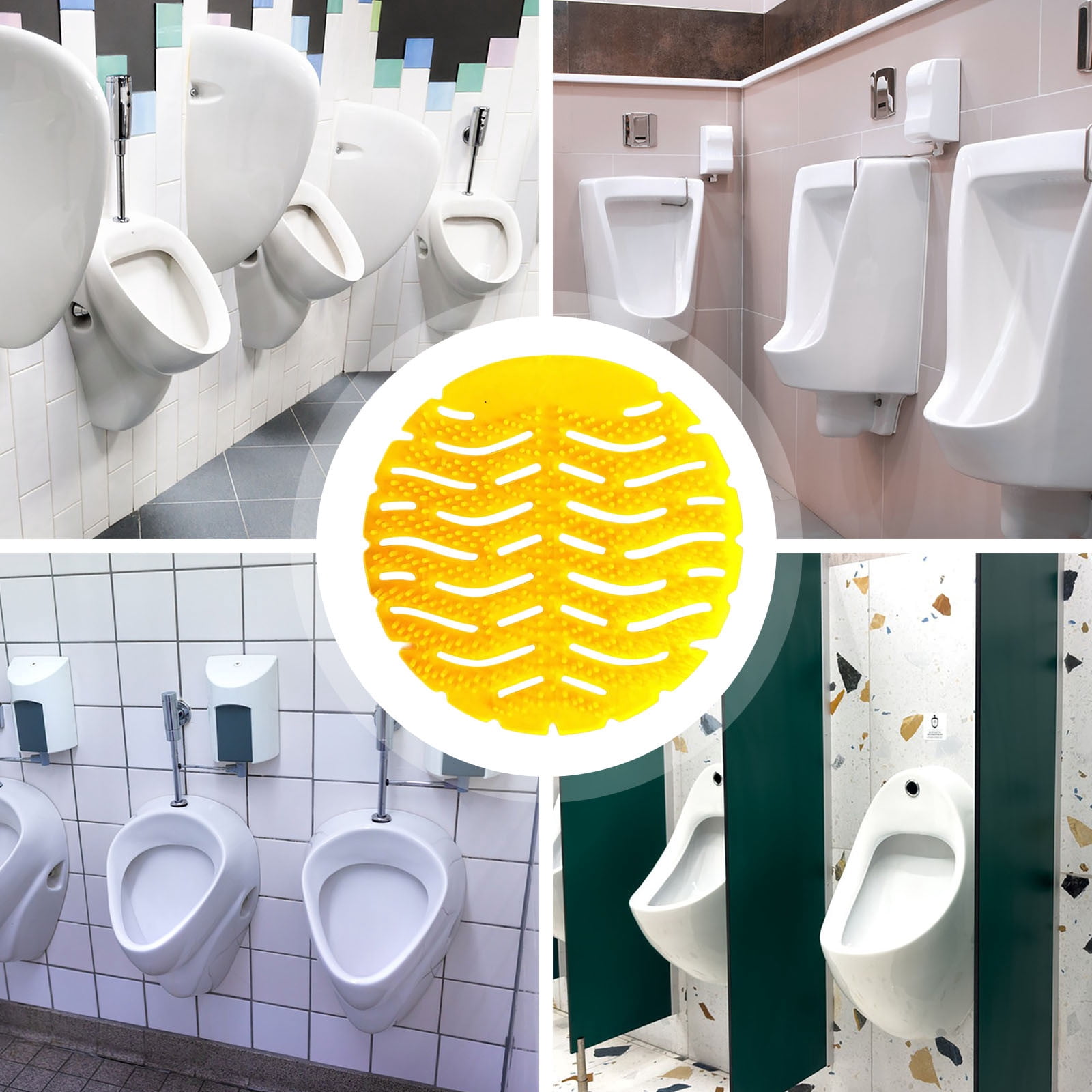 Toilet Deodorizing Urinal Screens | 10 Pack Fragrance Filter Mats, Odor ...