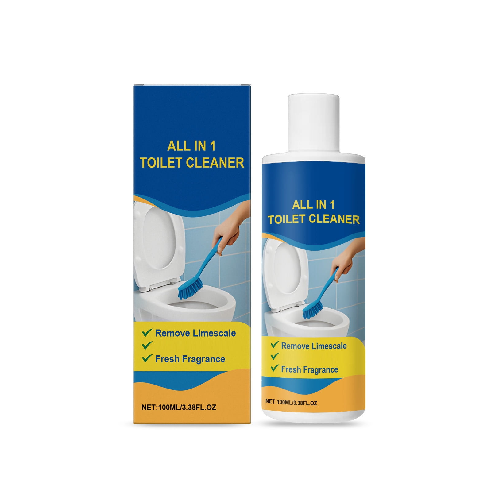 Toilet Descaler Cleaner 100Ml, Removes Hard Water Stains And Odors ...