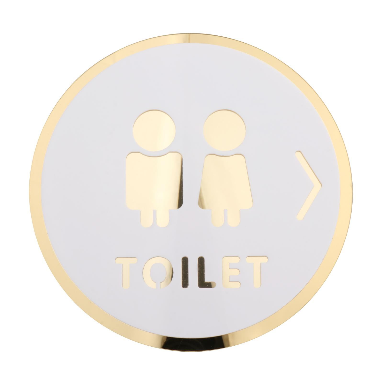 Toilet Door Sign Bathroom Sign Acrylic Pictogram Toilet Symbol Bathroom ...