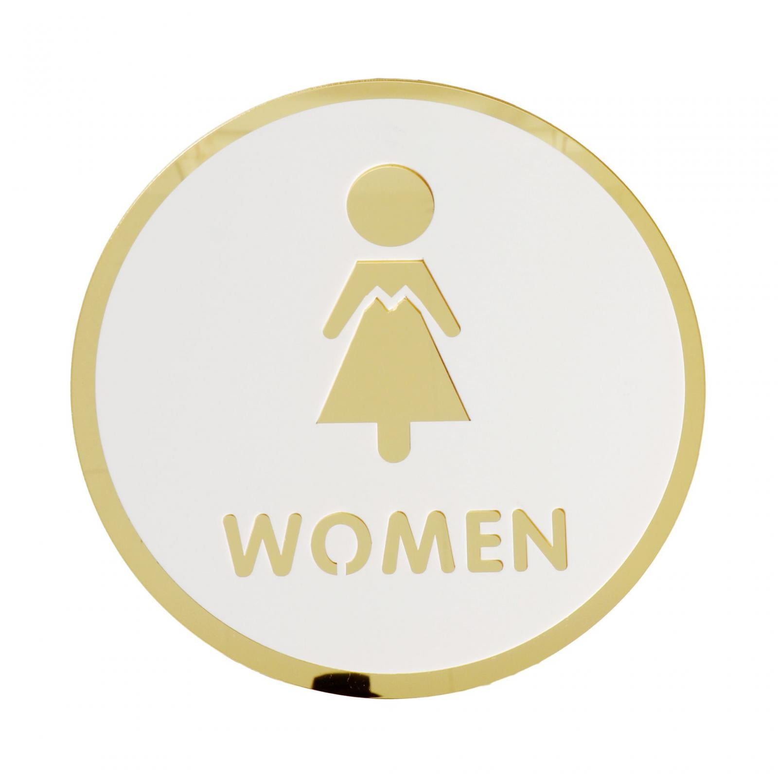 Toilet Door Sign Restroom Sign Acrylic Toilet Symbol Bathroom Symbols ...