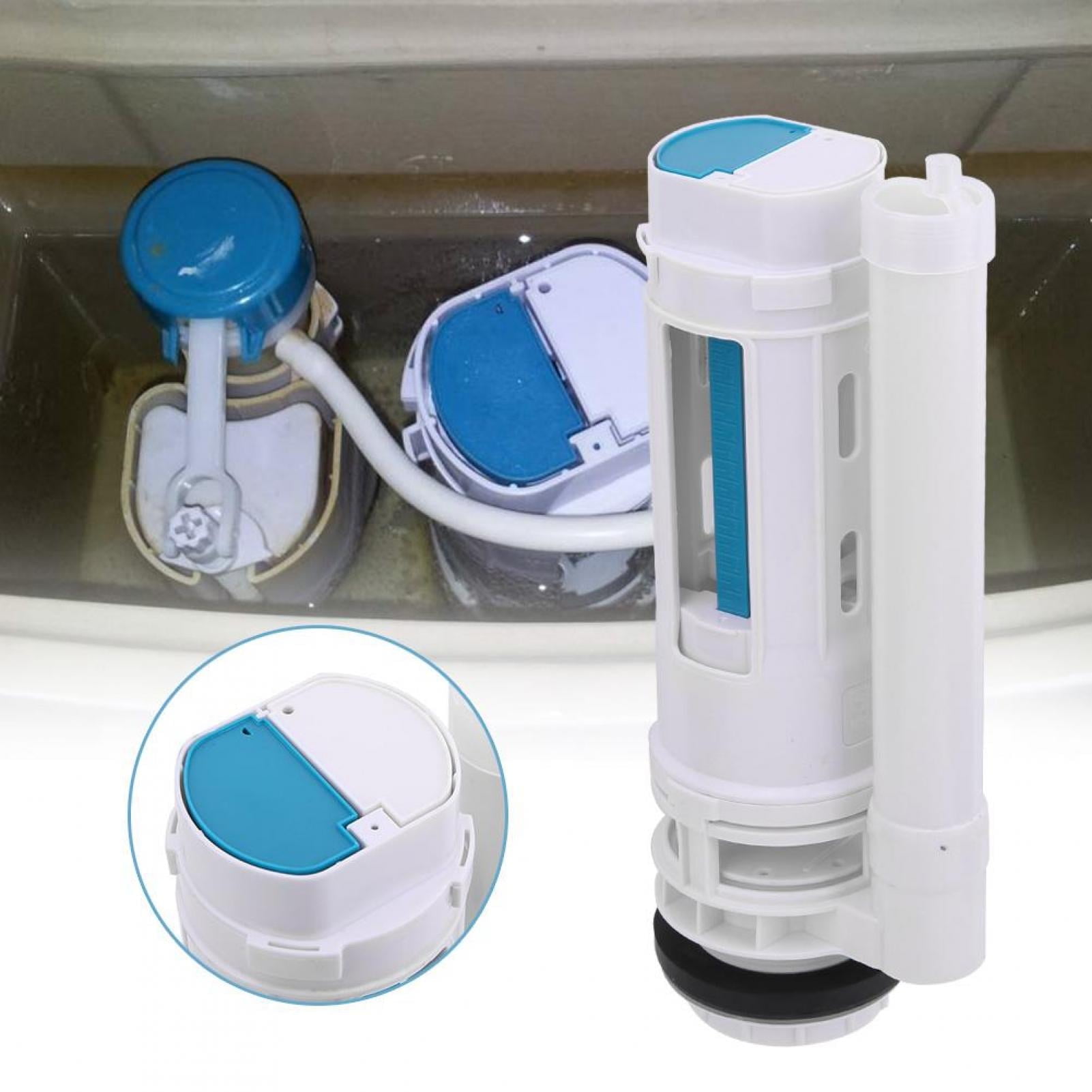 Dual Flush Toilet Tank Replacement Kit with Stainless Steel Hook Lock ...