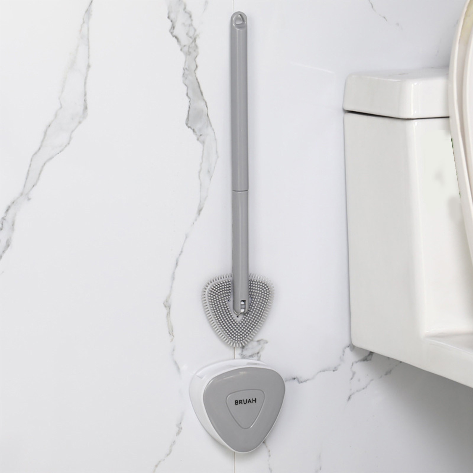 Toilet Essentials Toilet Brush With Ventilated Drying Toilet Bowl Brush ...