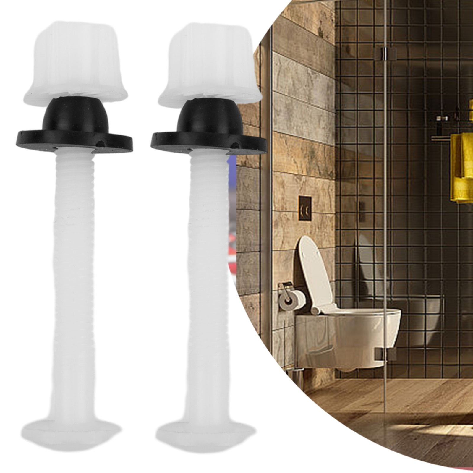 Toilet Fixing Kit with Cistern to Pan Sealing Bolts for Easy ...