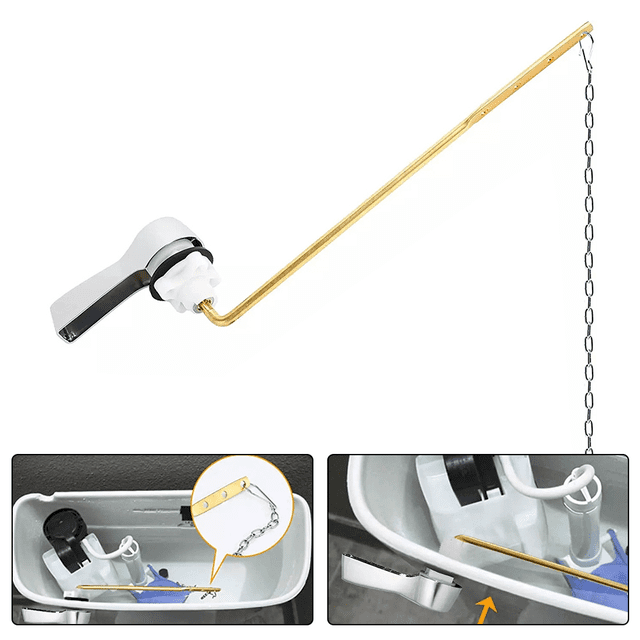 Toilet Flush Handle Repair Replacement Switch Button Zinc Alloy Tank ...