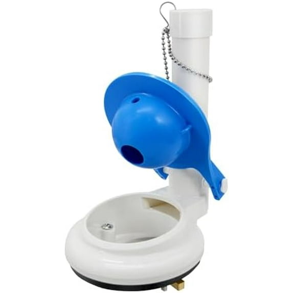Toilet Flush Valve Assembly for One-Piece Toilets with Flapper and ...