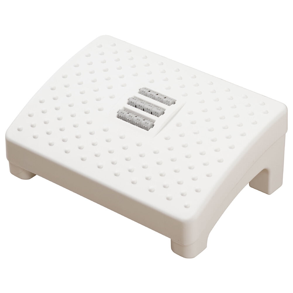 Tineasur White Plastic Bathroom Step Stool Footstool Non- Foot Rest for ...