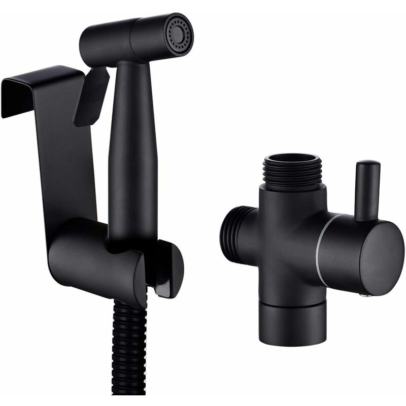 Toilet Hand Shower Stainless Steel Toilet Hand Shower Kit, Black Spray ...