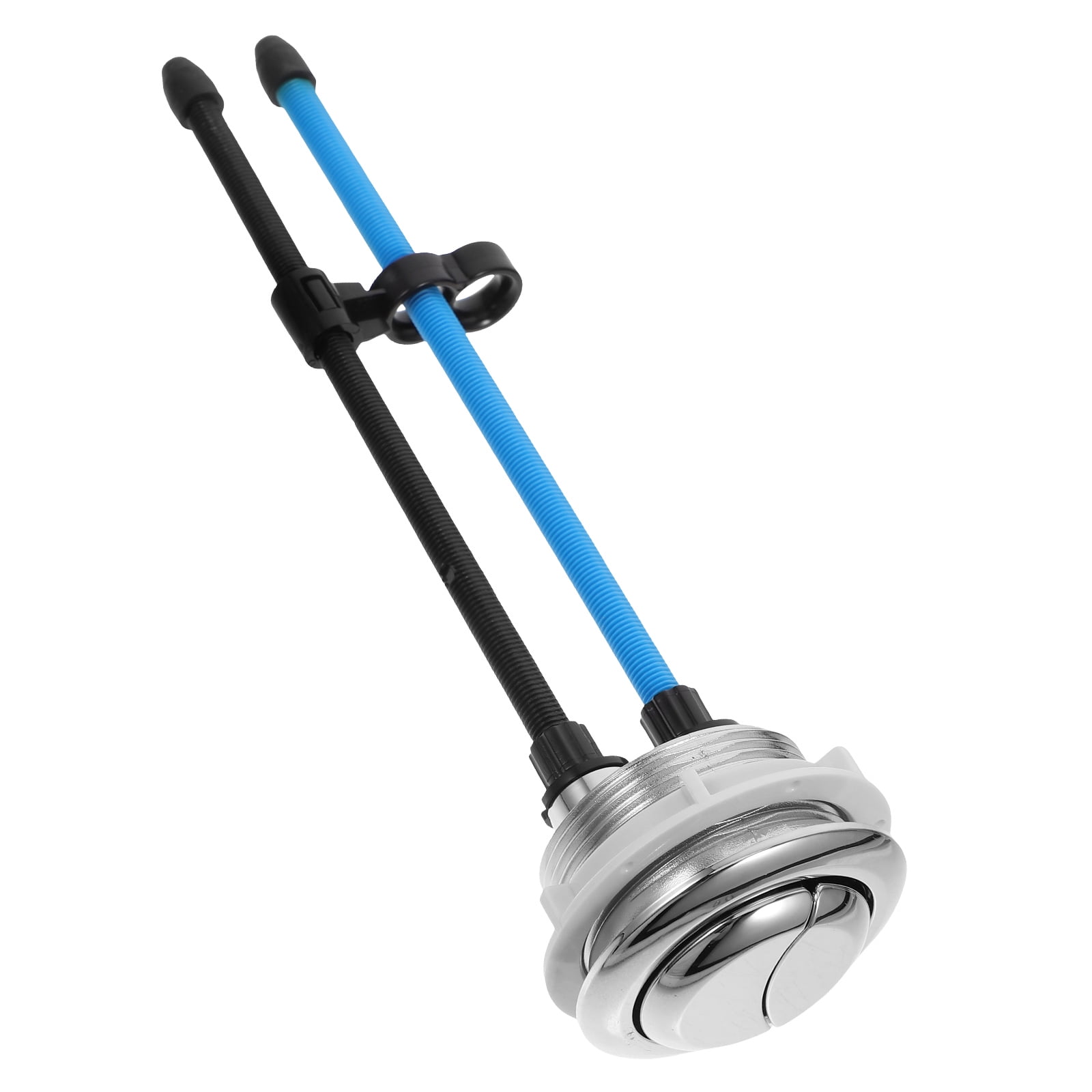 Toilet Handle Replacement Kit Push Button Pusher Press Flusher Silver ...