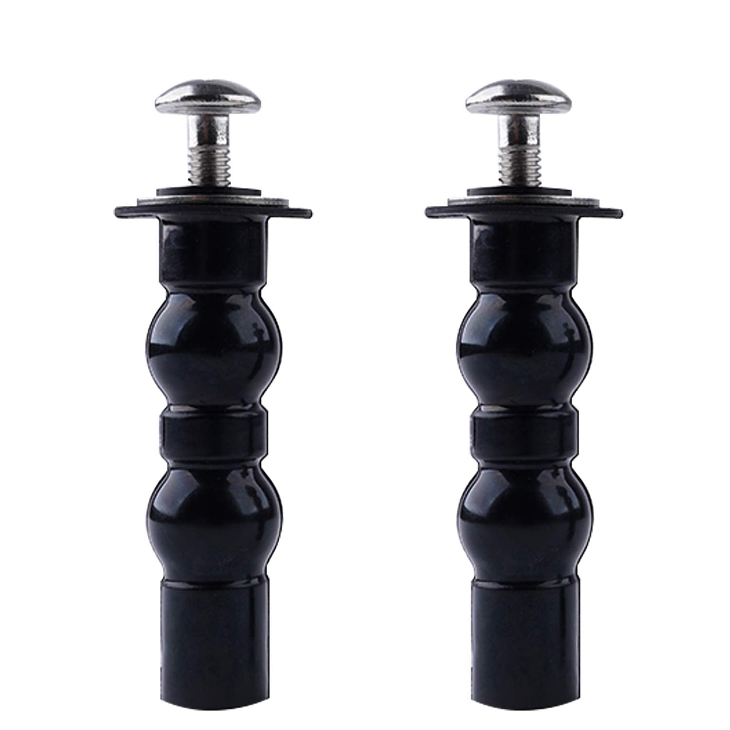 Toilet Hinge Screw Kit - Expanding Rubber Bolt Top Nuts Set for Mount ...