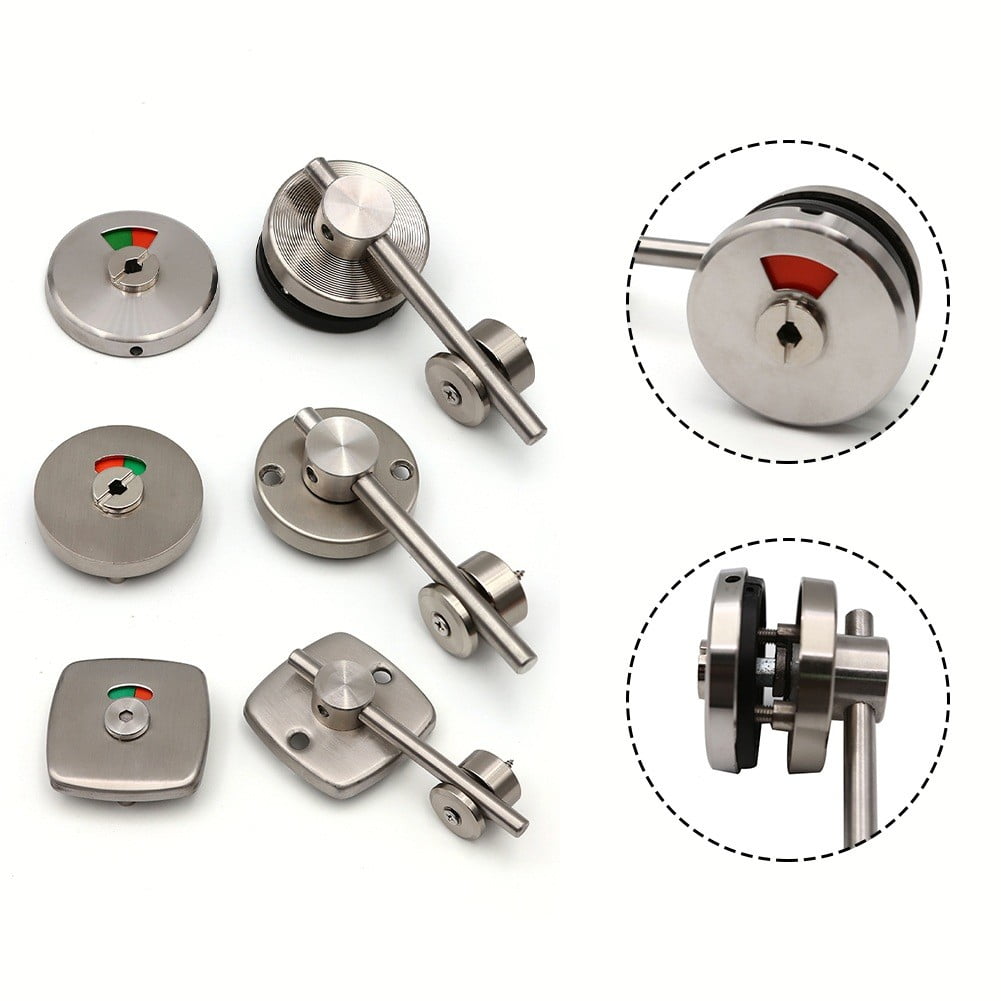 Toilet Indicator Lock Round Rod Latch Stainless Steel Bathroom ...