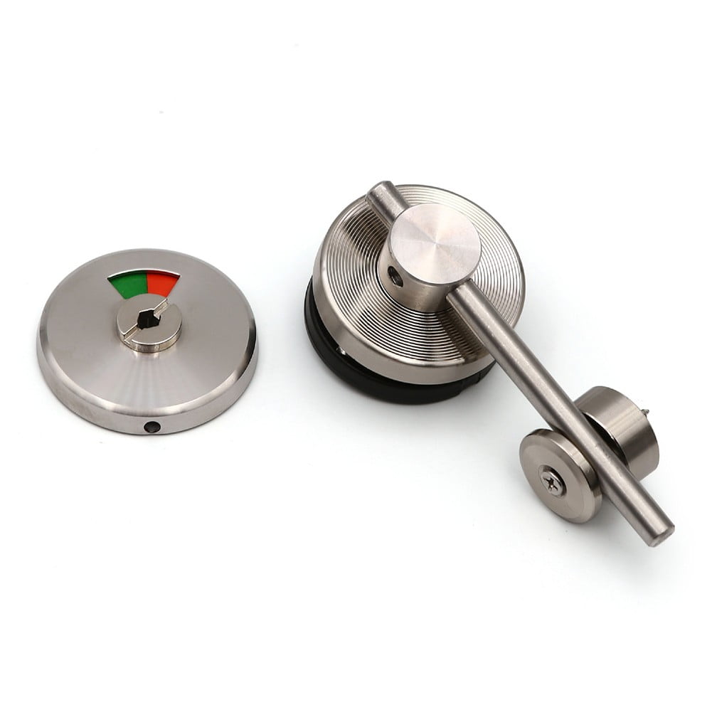 Toilet Indicator Lock Round Rod Stainless Steel Bathroom Partition Door ...