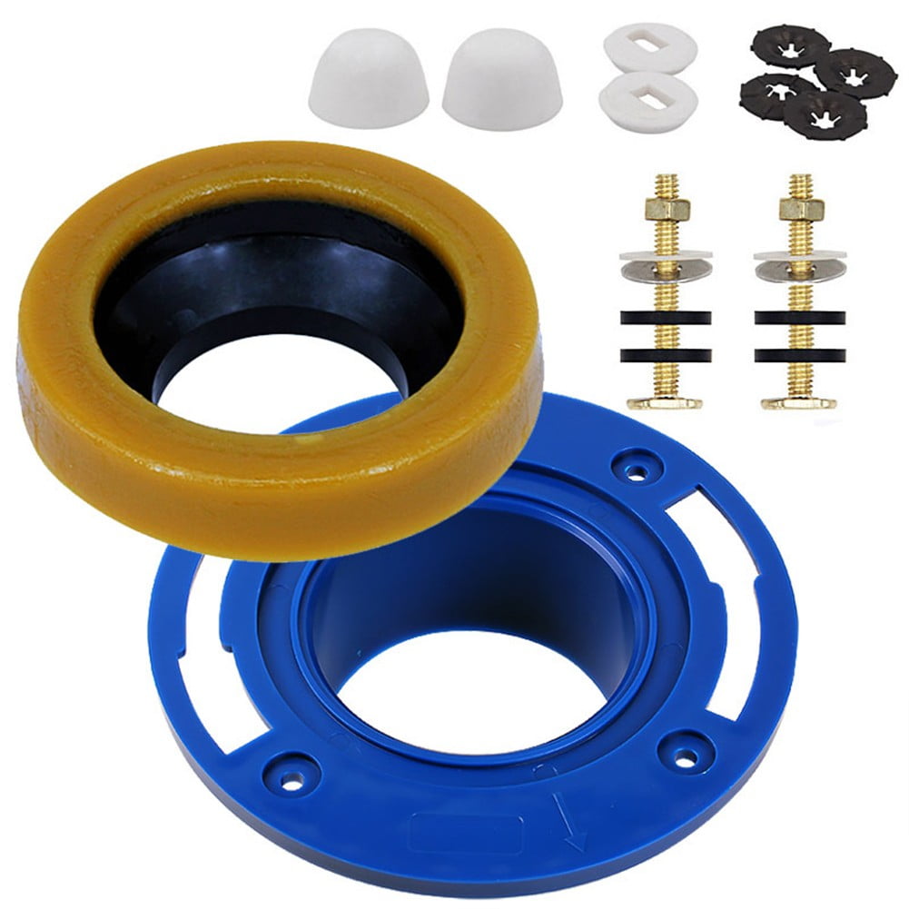Toilet Installation Wax Ring Kit with Flange and Fixing Screws ...