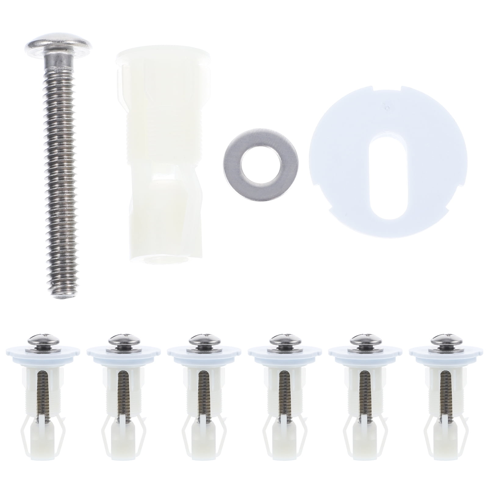 Toilet Lid Bolt Seat Bolts Parts Replacement Kit Screws Stainless Steel ...