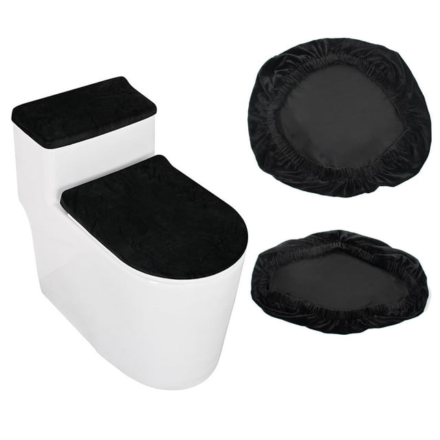 Toilet Lid Cover and Toilet Tank Cover, Machine Washable Seat Covers ...