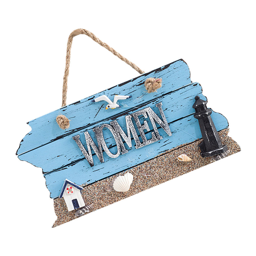 Toilet Listing Indicating Plate Wall Hanging Decoration Emblems Retro ...