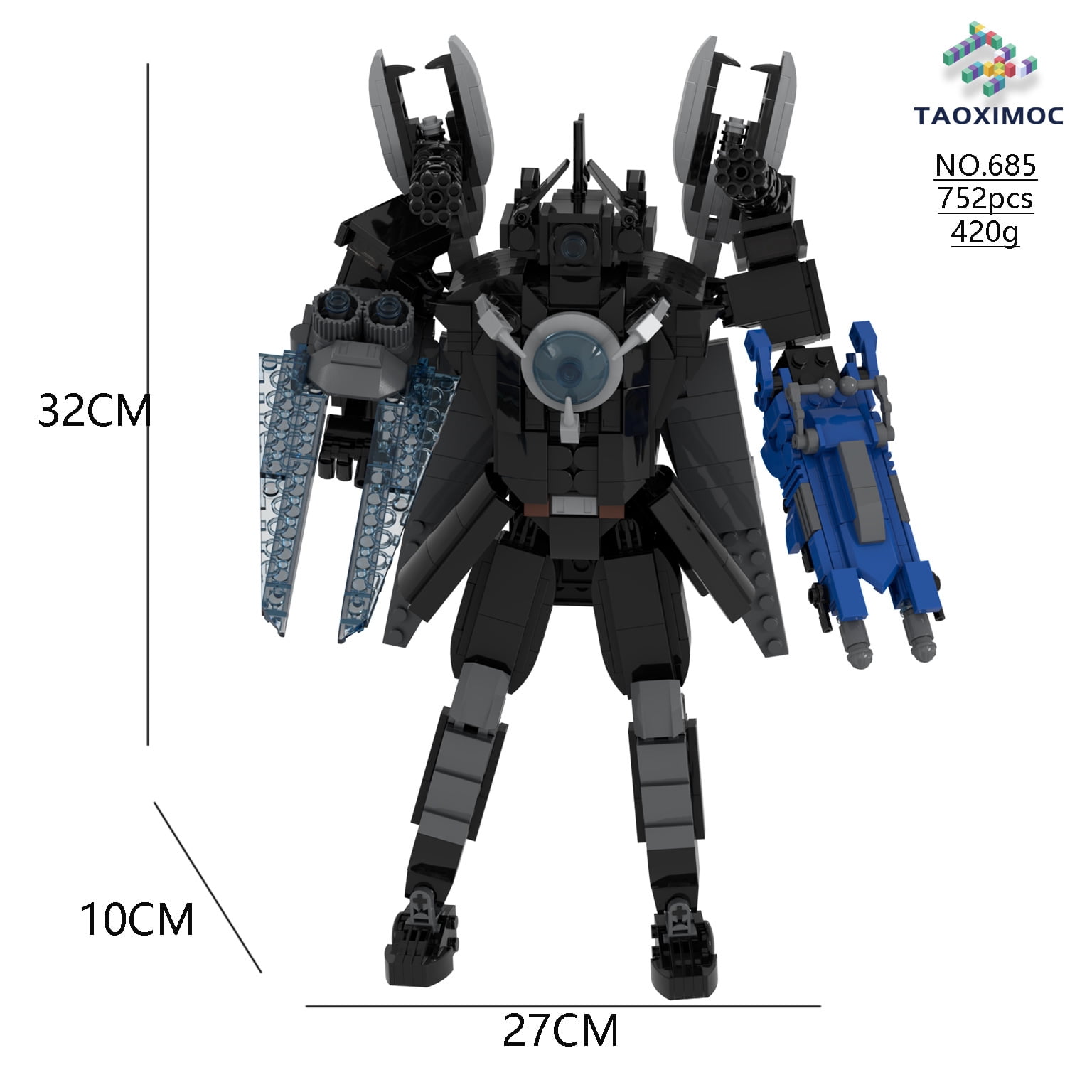 Toilet Man Battle Minifigure Building Blocks Set,Titan Siren,Speakerman ...