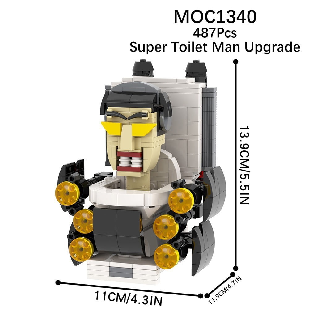 Toilet Man Game Building Blocks Toy Set,Titan Speaker Man/TV Man/Camera ...