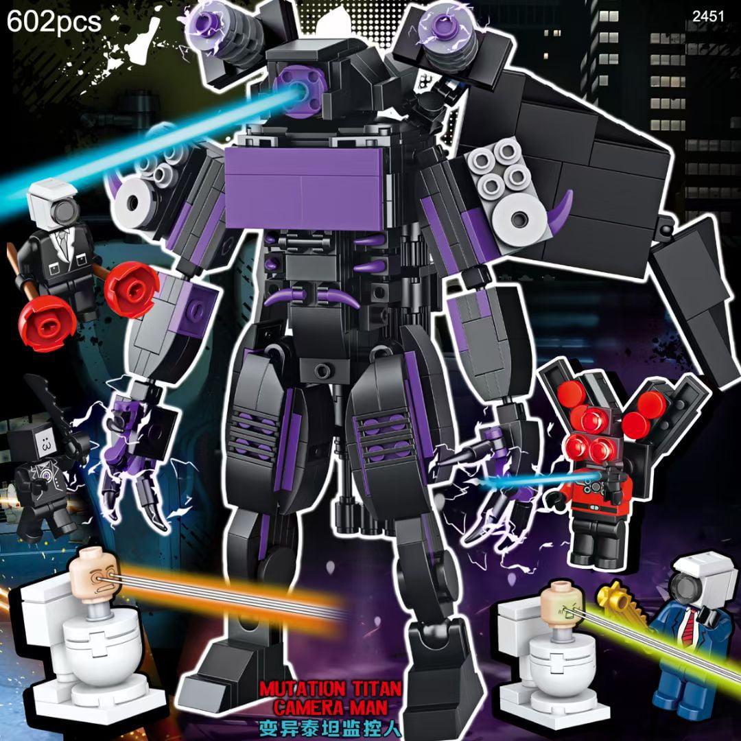 Toilet Man Game Building Blocks Toy Set,Titan Speaker Man/TV Man/Camera ...