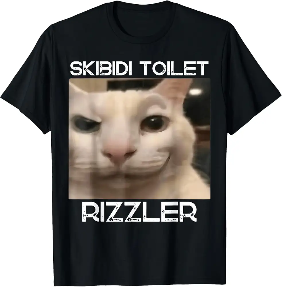 Toilet Man Rizzler Meme Funny Internet Trend Humor Graphic Unisex T ...