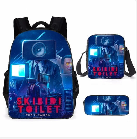Toilet Man Schoolbags For Primary And Secondary School Students Skibidi ...