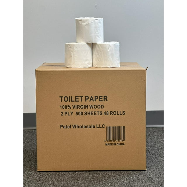 Toilet Paper 2 Ply 500 Sheets 48 Rolls - Walmart.com