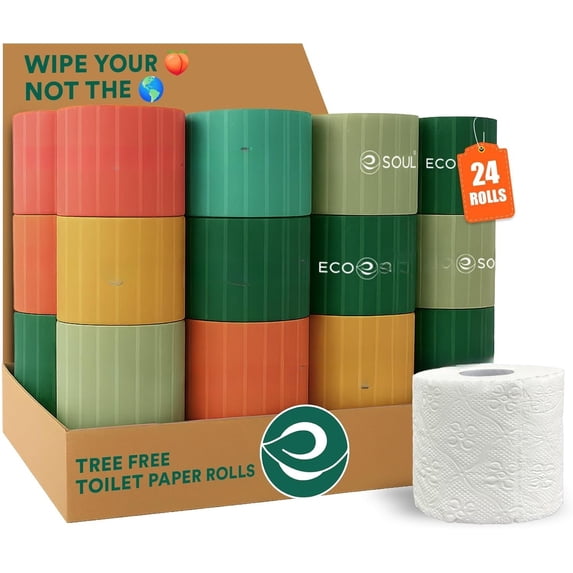 Toilet Paper 3 Ply | 24 Mega Rolls | 300 Sheets Each | FSC , Textured ...