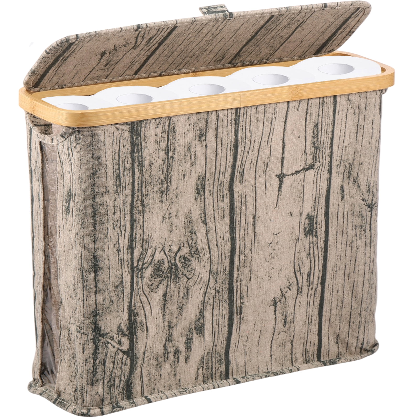 Toilet Paper Basket Large Capacity Toilet Paper Holder with Lid ...