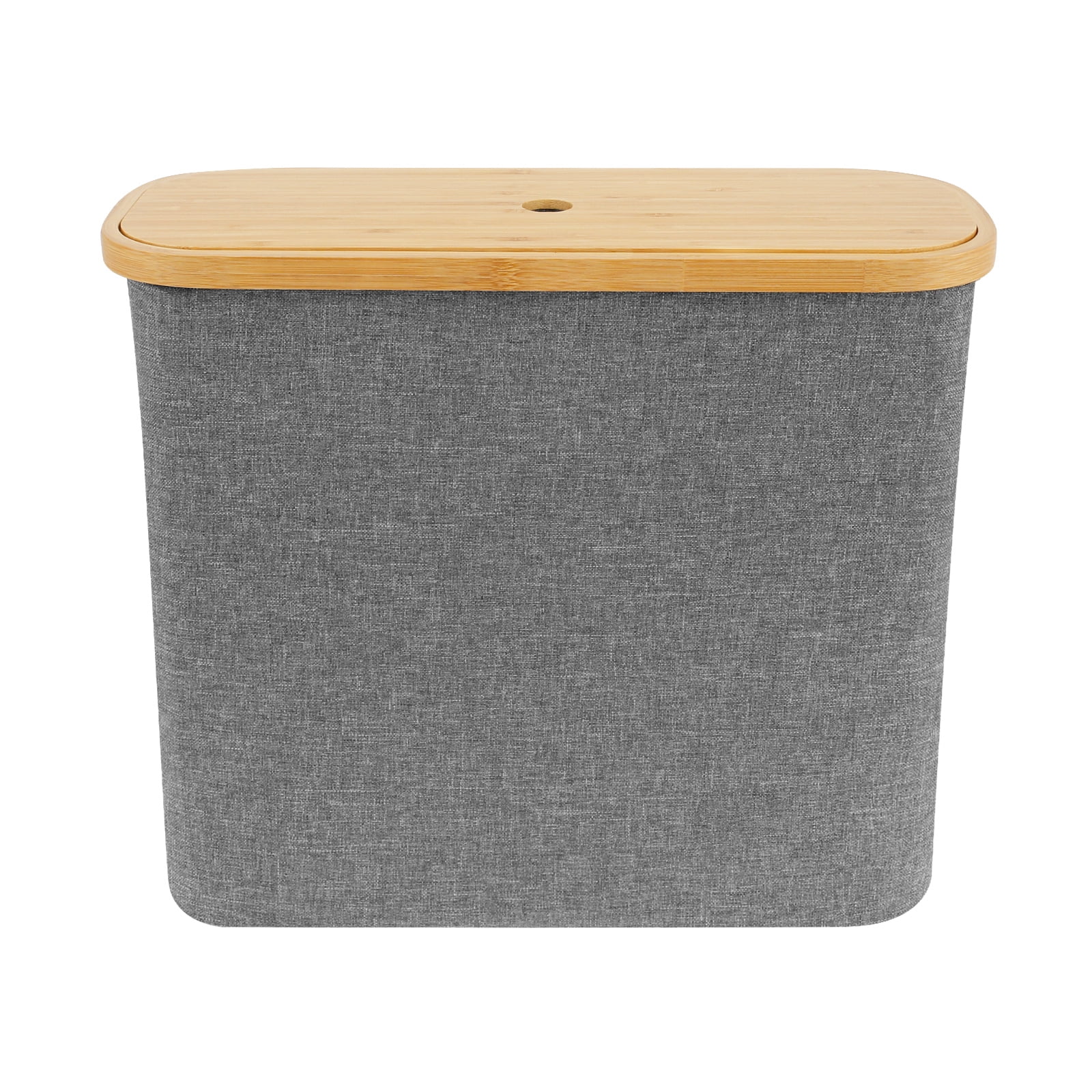 Toilet Paper Basket Oxford Cloth Toilet Paper Organizer with Wood Lid ...