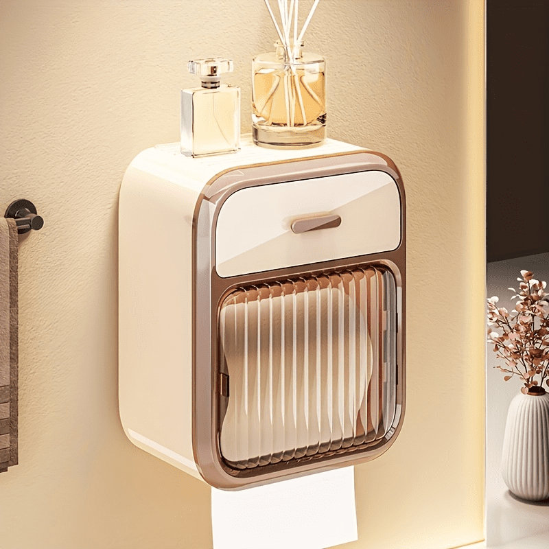 Toilet Paper Box Toilet Paper Roll Storage Rack Bathroom Roller Tissue ...