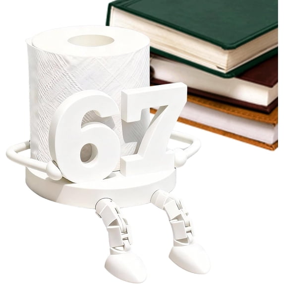 Toilet Paper Holder – 67 Roll Capacity, Rotatable Legs Toilet Paper ...