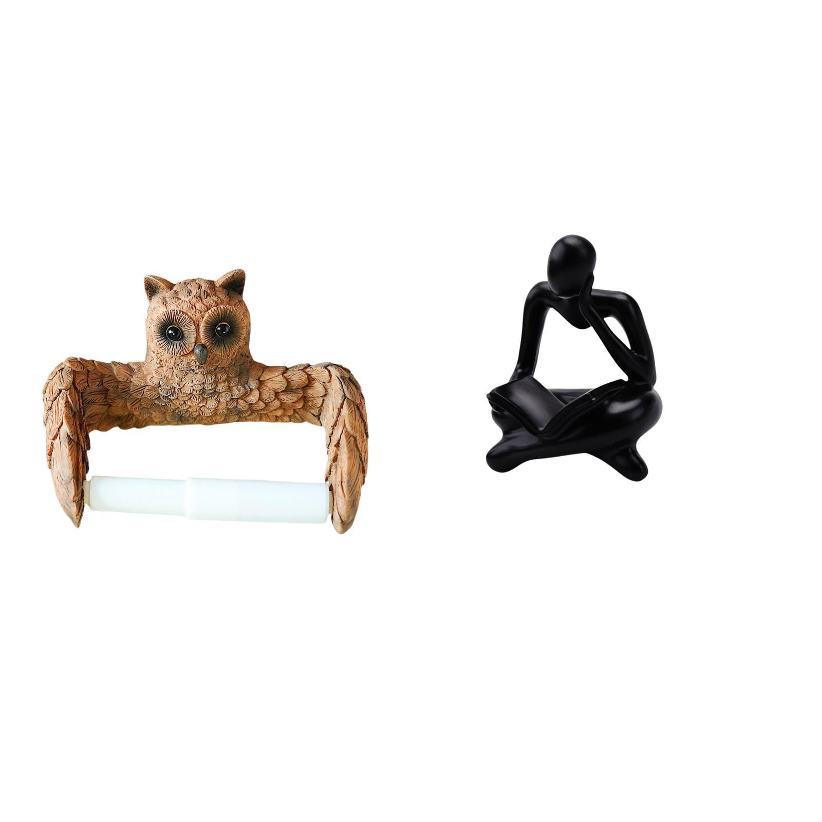 Toilet Paper Holder Abstract Thinker Statue Human Figurine Durable ...