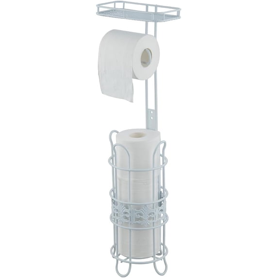 Toilet Paper Holder Free Standing, Adjustable Height, Tissue Paper Roll ...