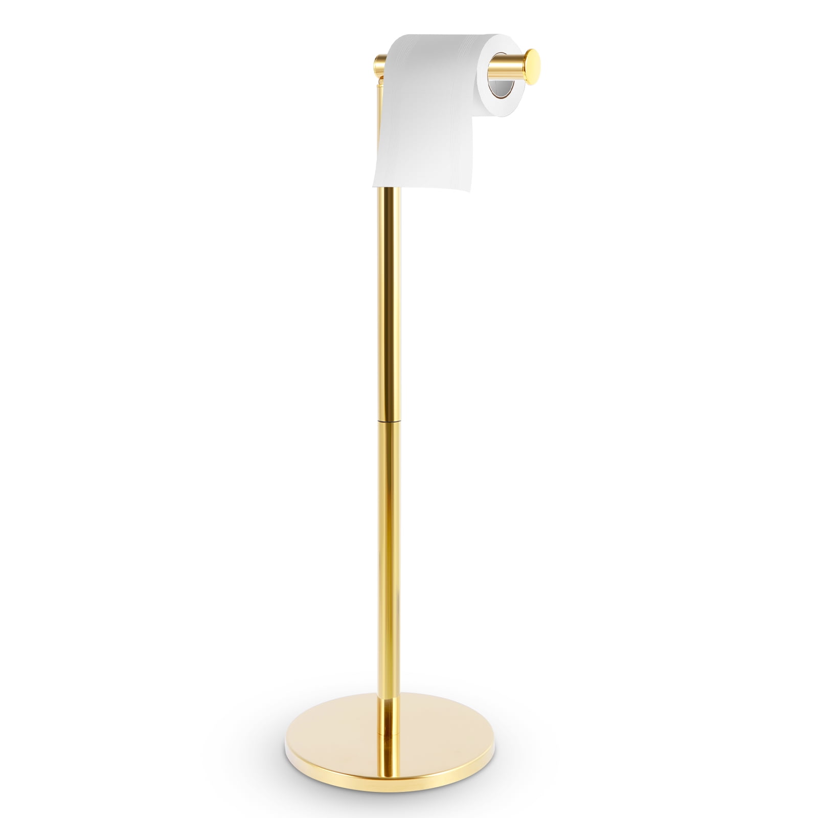 Toilet Paper Holder Free Standing Toilet Roll Holder with Top Storage ...