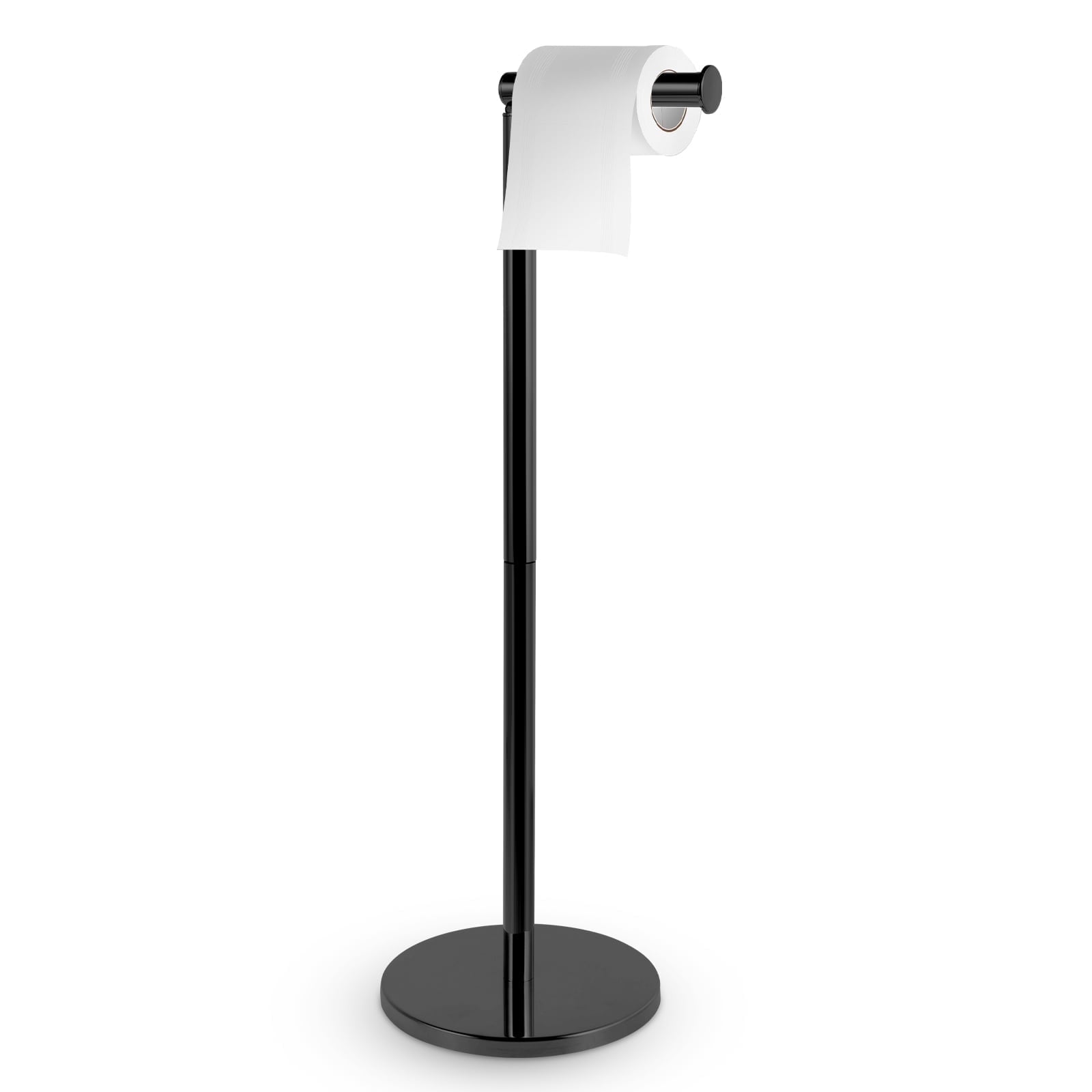 Toilet Paper Holder Free Standing Toilet Roll Holder with Top Storage ...