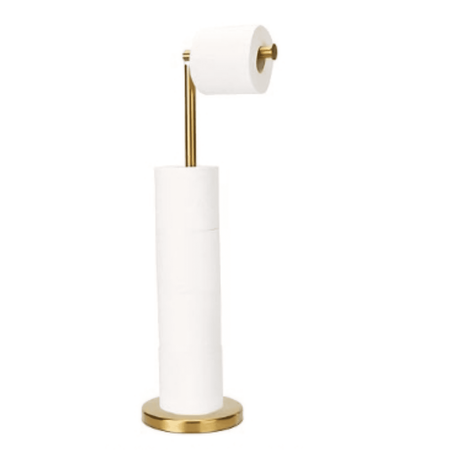 Toilet Paper Holder Gold, Freestanding Toilet Paper Holder Stand with ...