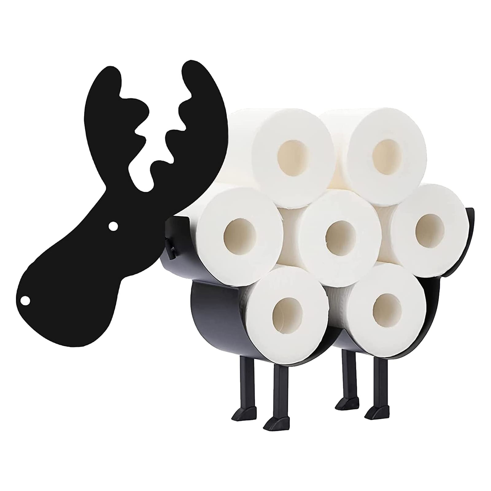 Toilet Paper Holder Paper Rolls Stand Easy Assembly Wall Mount Paper ...
