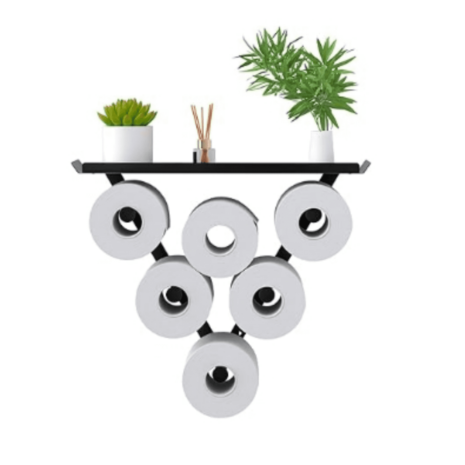 Toilet Paper Holder Rack, Funny Wall Mount Toilet Paper Storage for ...