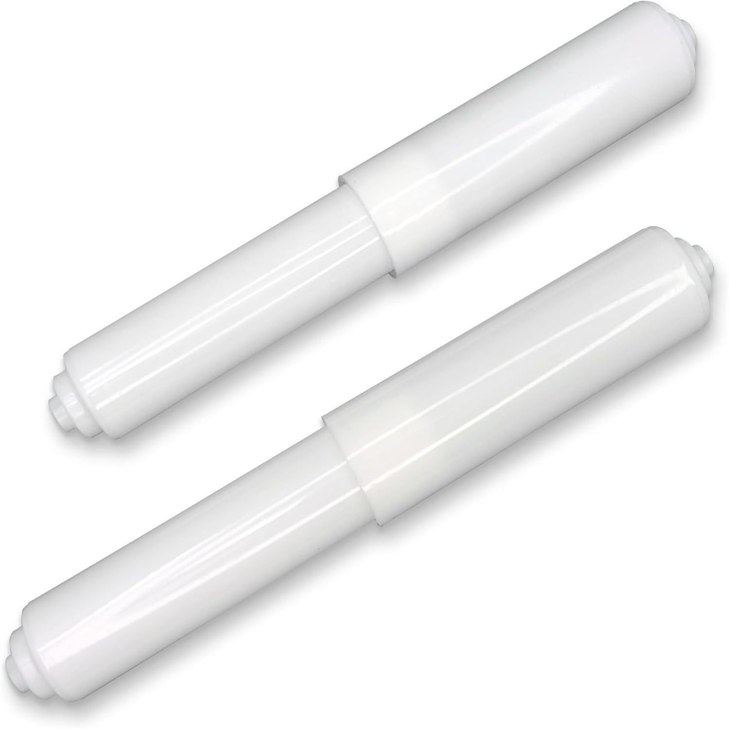 Toilet Paper Holder Replacement Rollers, White, Pack of 2 Spindles ...