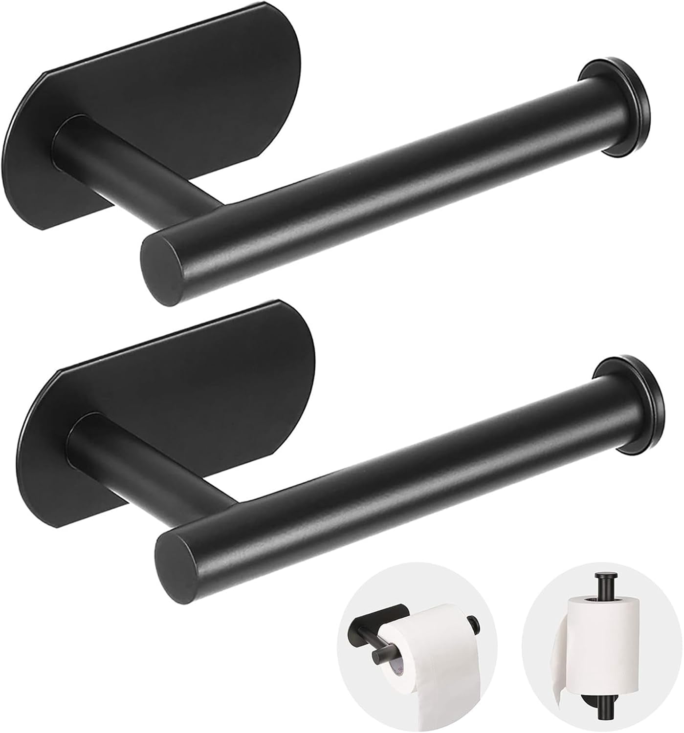 Toilet Paper Holder - Self Adhesive Toilet Paper Holder Wall Mount for ...