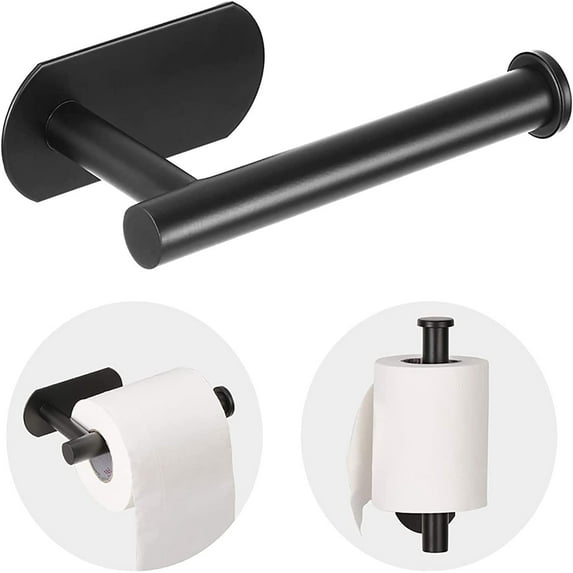 Toilet Paper Holder - Self Adhesive Toilet Paper Holder Wall Mount for ...