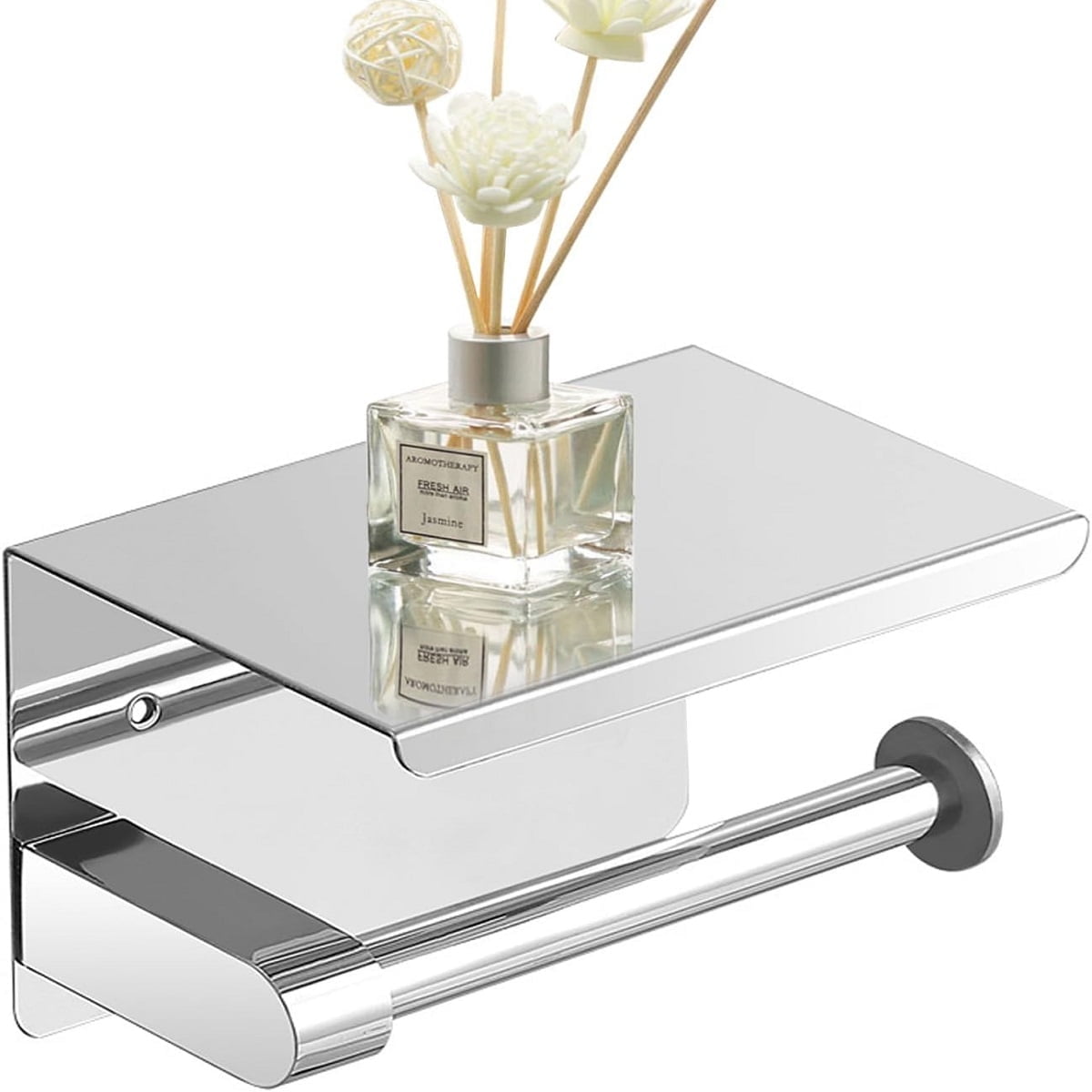 Toilet Paper Holder with Shelf of Bathroom SUS304 Toilet Tissue Holder ...