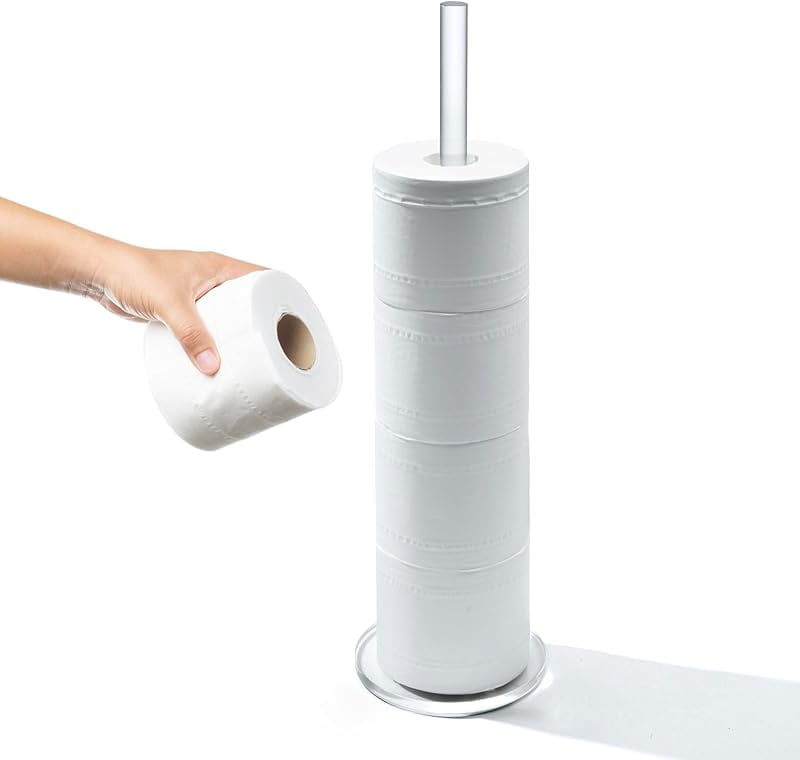 Toilet Paper Holder Stand for Bathroom - Tissue Holders Roll Storage ...