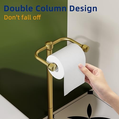 Toilet Paper Holder Stand, Bathroom Toilet Paper Roll Holder Free ...