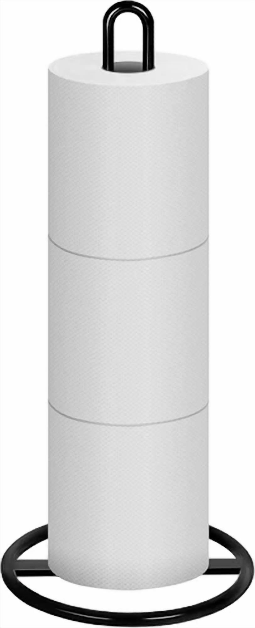 Toilet Paper Holder Stand, , Black Freestanding Toilet Paper Holder For ...
