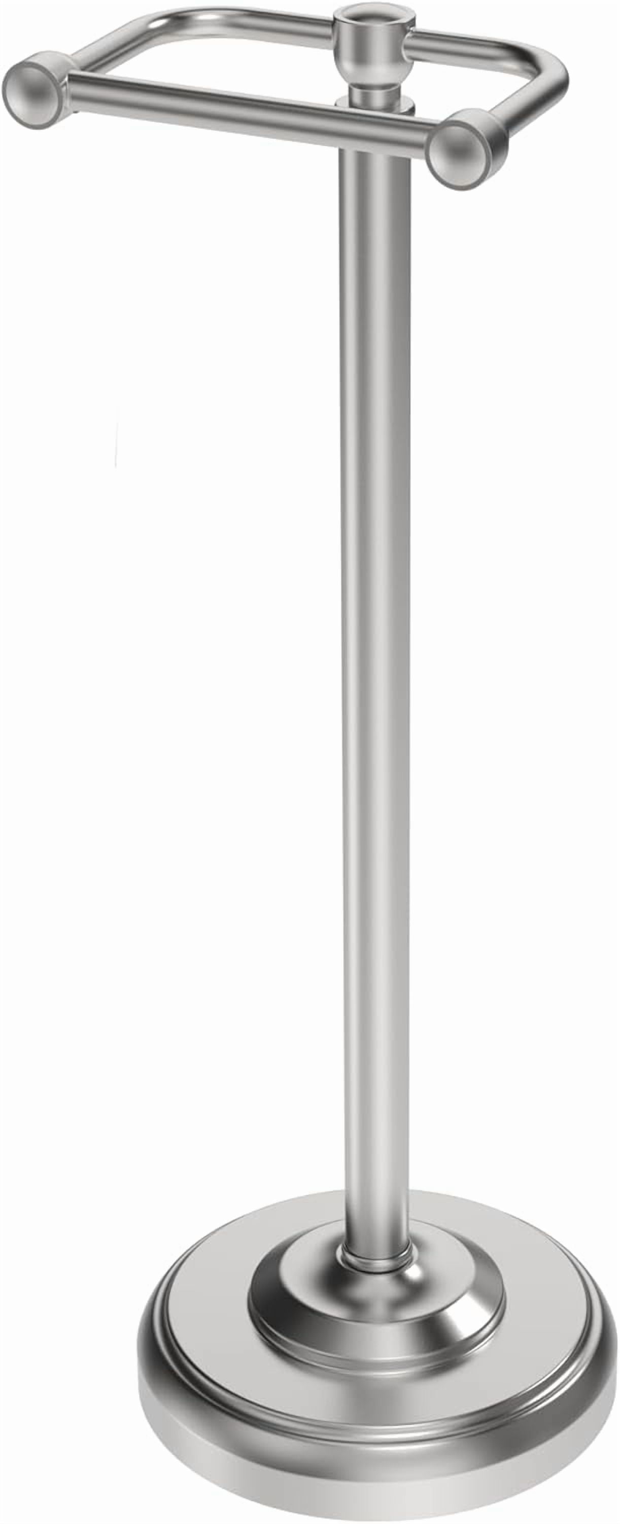 Toilet Paper Holder Stand, Brushed Nickel Toilet Paper Holder Free ...
